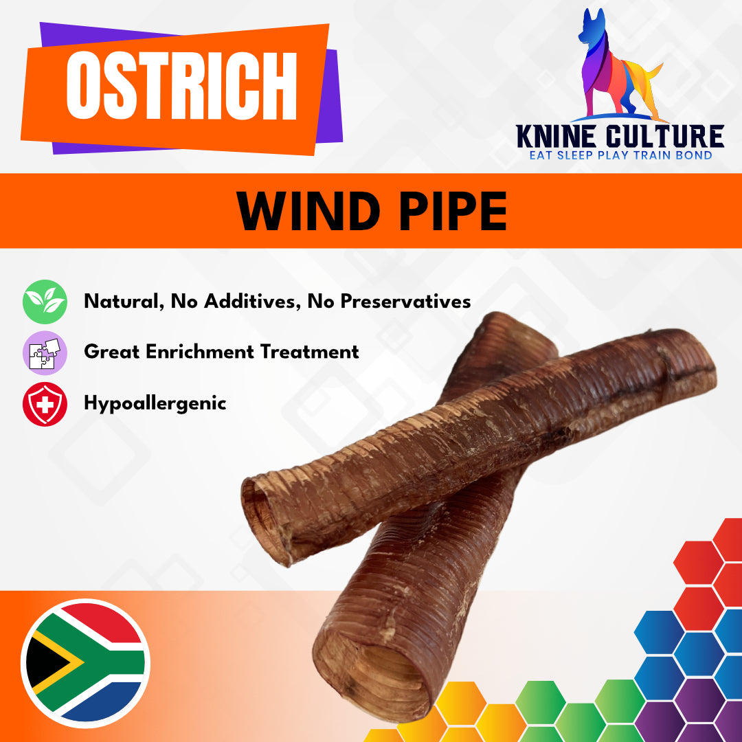 Ostrich Windpipe (Trachea) (Pack of 2 | 30cm Each) – k9culture