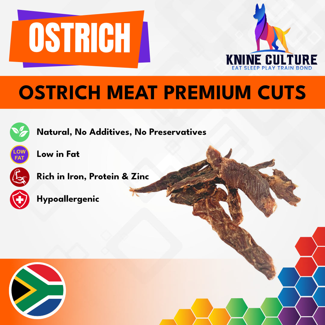 100% Ostrich Meat Premium Cuts (50g) – k9culture